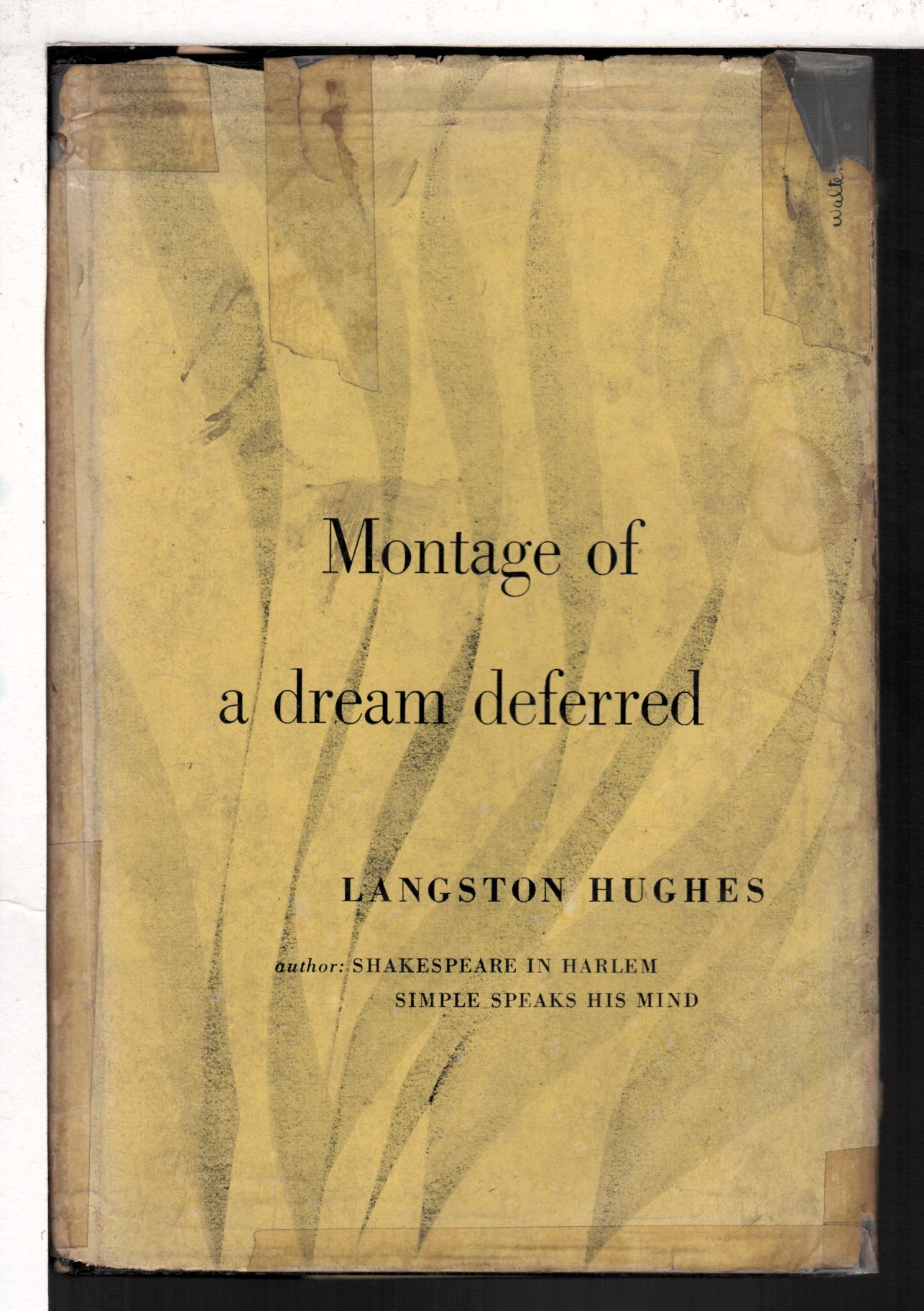 MONTAGE OF A DREAM DEFERRED. by Hughes, Langston. - bookfever.com
