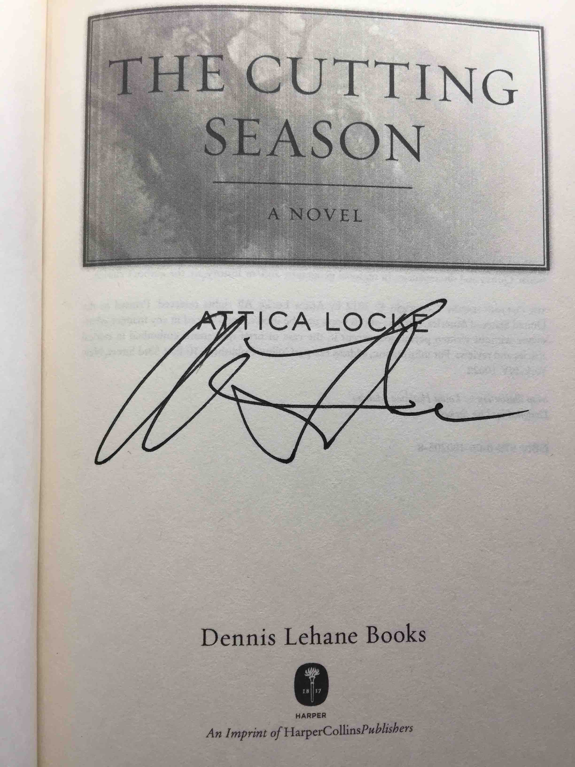 THE CUTTING SEASON. by Locke, Attica. - bookfever.com