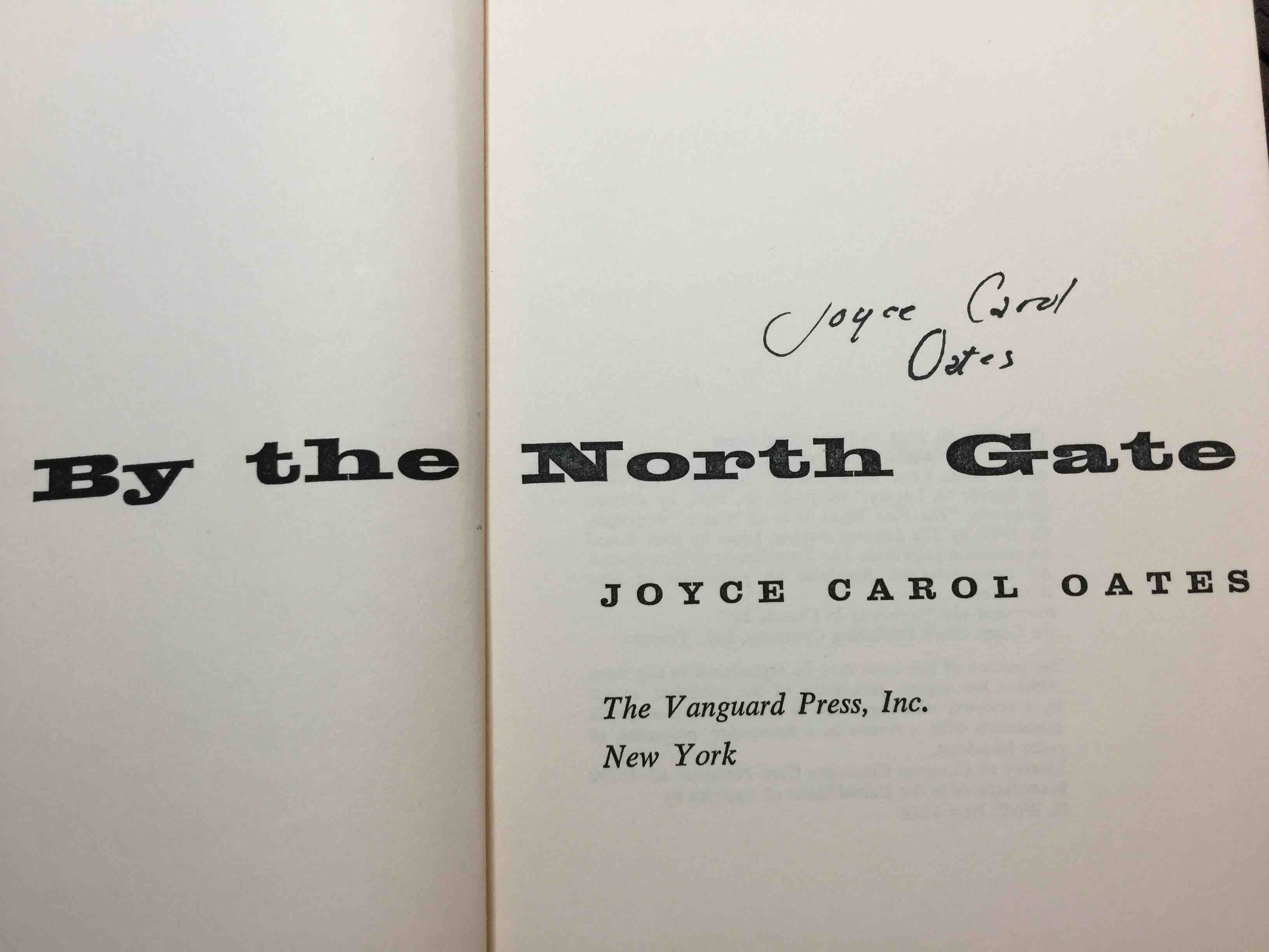 BY THE NORTH GATE. by Oates, Joyce Carol. | bookfever.com