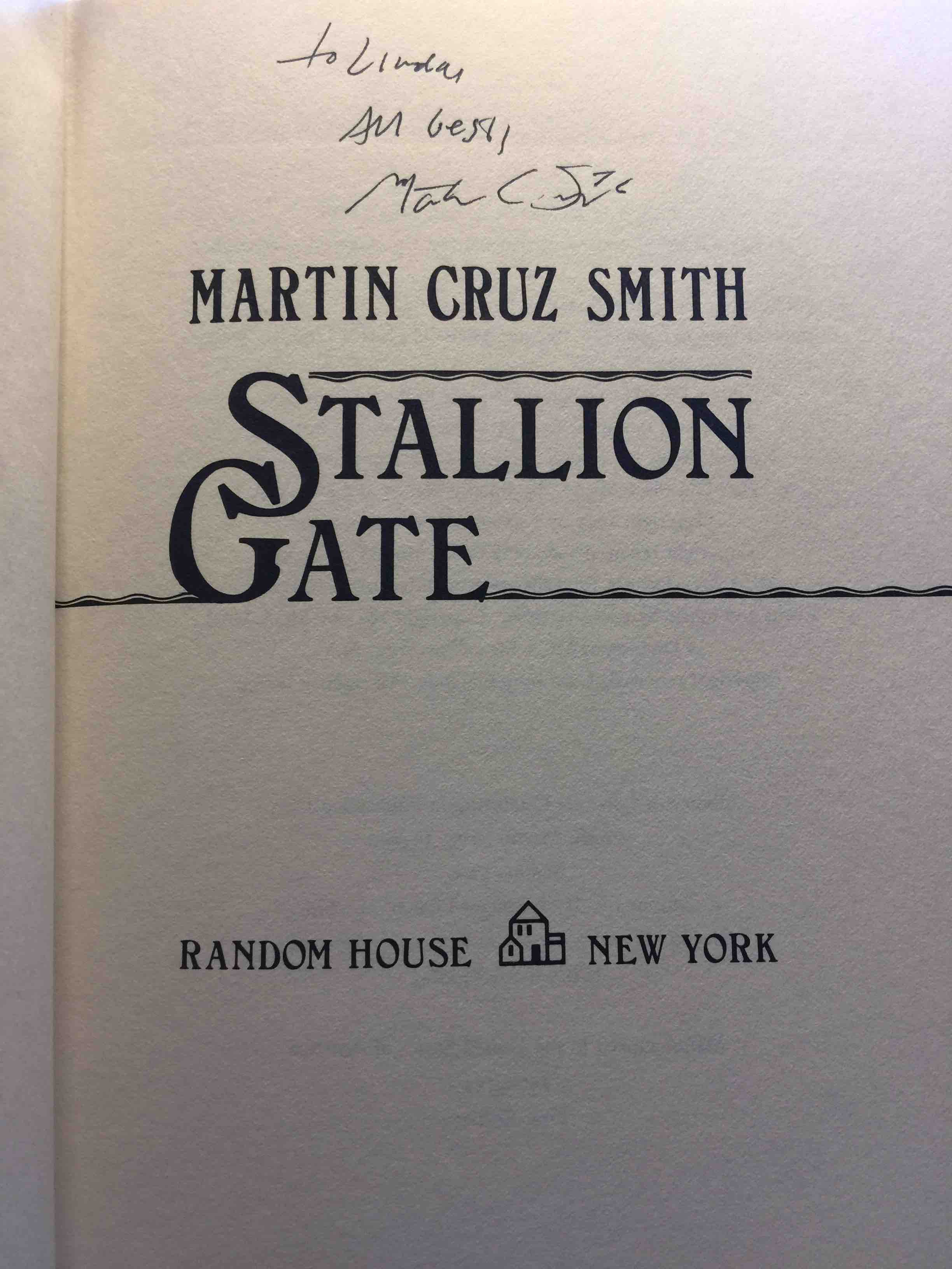 STALLION GATE. by Smith, Martin Cruz. - bookfever.com