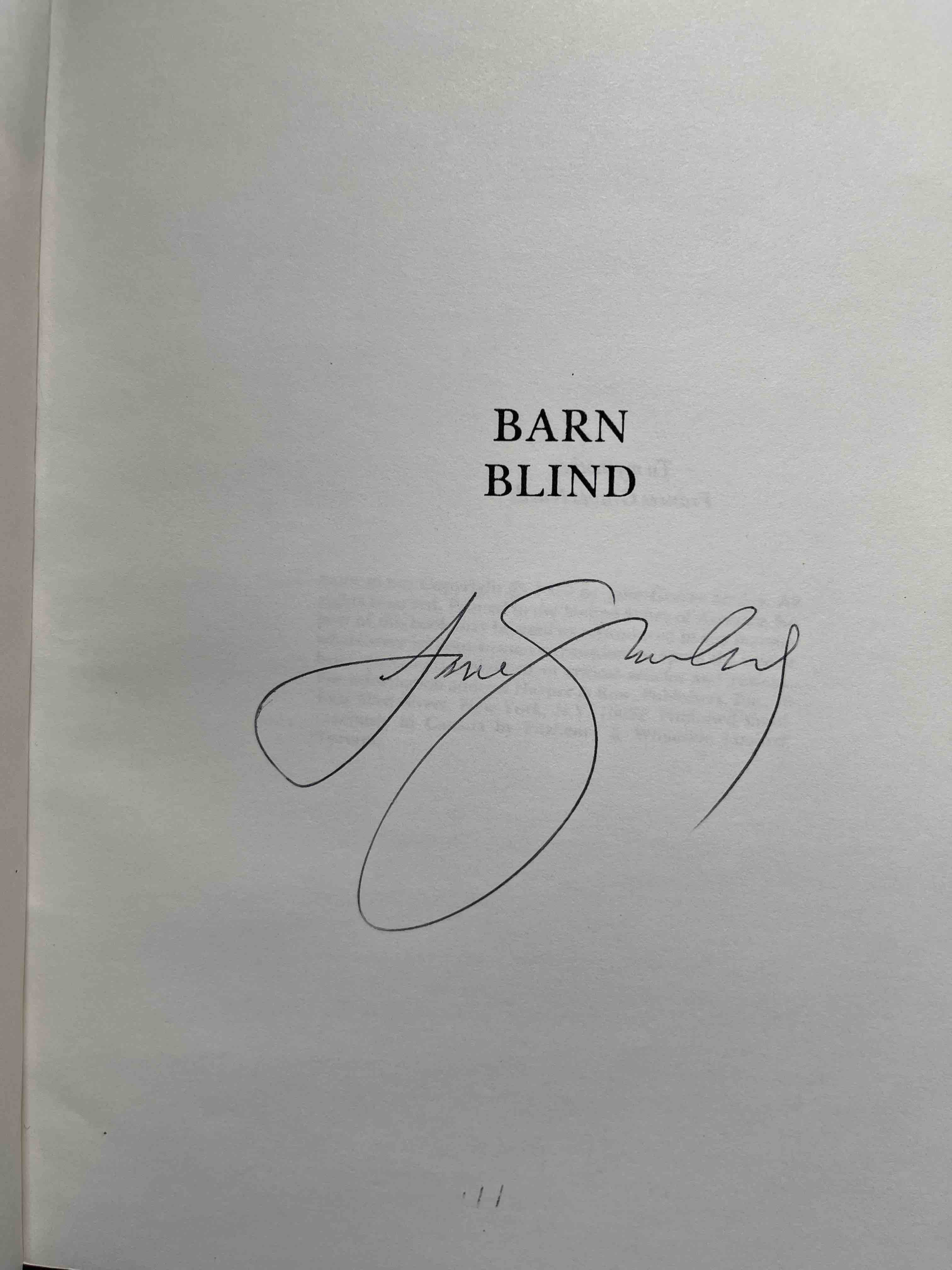 BARN BLIND. by Smiley, Jane. - bookfever.com