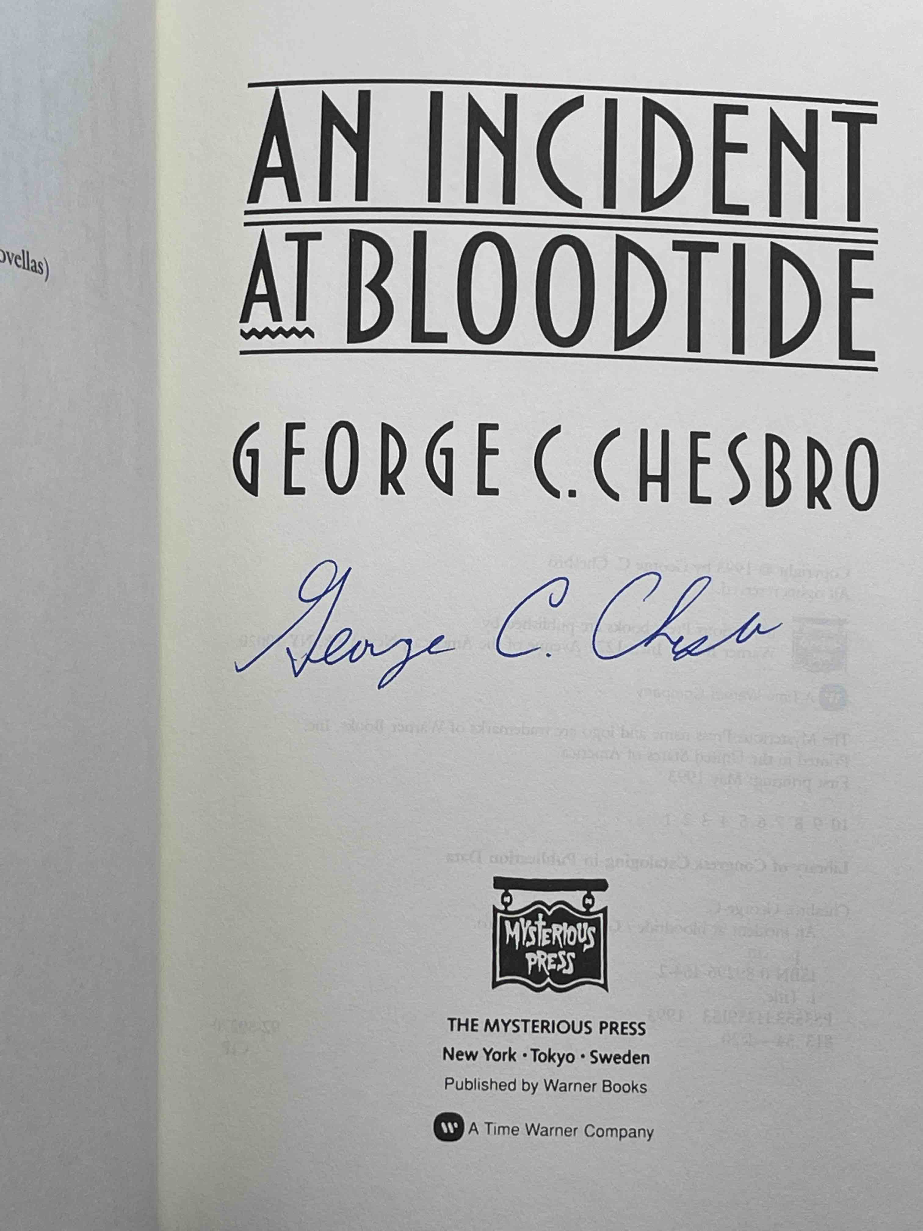 AN INCIDENT AT BLOODTIDE. by Chesbro, George C. : - bookfever.com